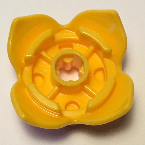 LEGO PART 15469 Plant, Leaves, Round 2 x 2 x 2/3 with + Axle Hole and 4 ...