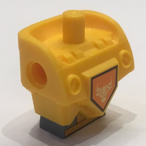 LEGO PART 23763pr0005 Minifig Torso Modified, Armor with Pin Holes with ...