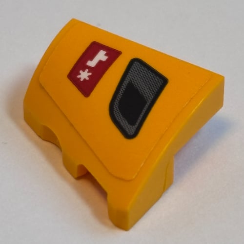 LEGO PART 5093 Slope Curved 2 x 2 with Stud Notch Right | Rebrickable ...