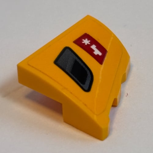 LEGO PART 5095 Slope Curved 2 x 2 with Stud Notch Left | Rebrickable ...