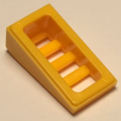 LEGO PART 61409 Slope 18° 2 x 1 x 2/3 with 4 Slots / Grate ...