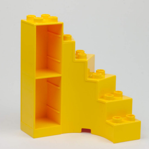LEGO PART 6511 Duplo Staircase, Curved with Drawer Slots | Rebrickable ...