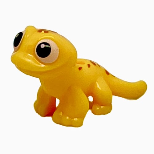 LEGO PART 84307pr0002 Animal, Salamander with Black Eyes, Dark Orange ...