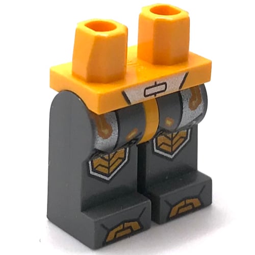 LEGO PART 970c12pr0940 Hips and Dark Bluish Gray Legs with Bright Light ...