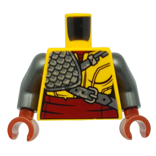 LEGO PART 973c75h05pr4398 Torso Armor, Pearl Titanium Shoulder Cover ...