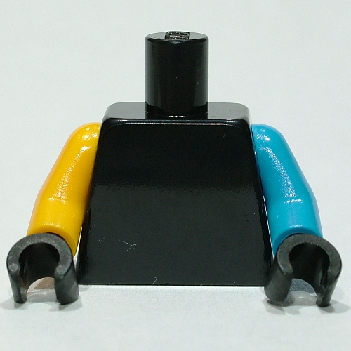 LEGO PART 973e119 Torso, Odd Arms, Left Medium Azure Arm, Right Bright ...