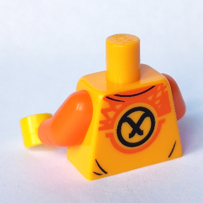 LEGO PART 973c34h01pr9999 Torso Robe, Orange Dragon, Sand Blue Shirt ...