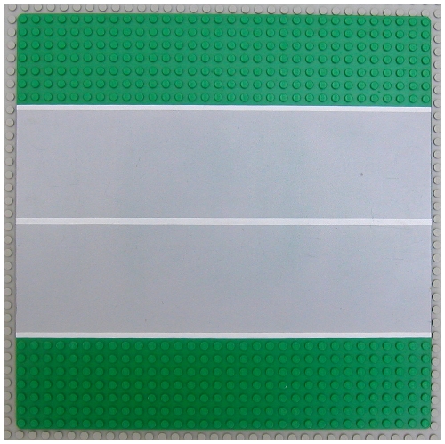LEGO PART 2358pr0003 Baseplate 32 x 32 with 7-Stud Straight with Plain ...