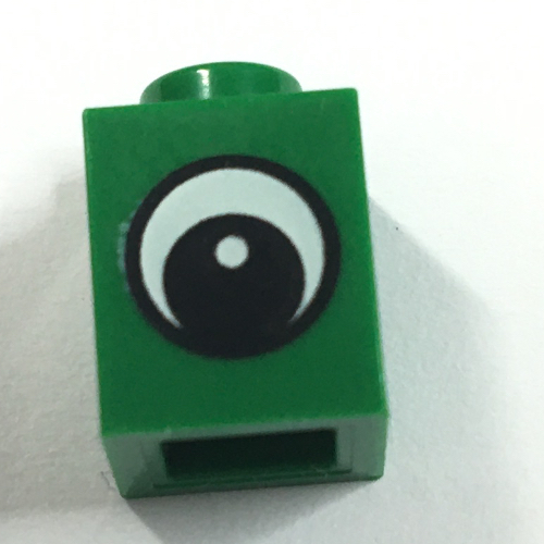 LEGO PART 3005pr0003 Brick 1 x 1 with Simple Black Eye with White Pupil ...