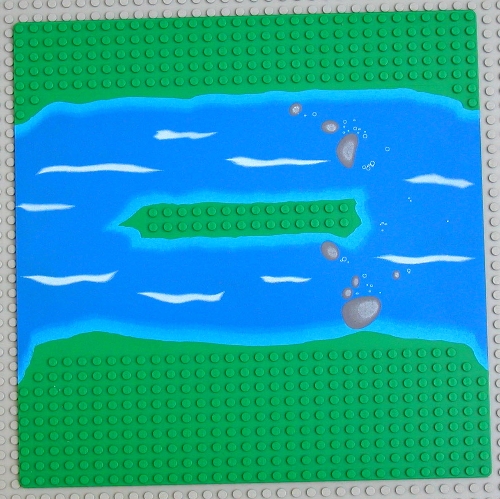 LEGO PART 309pr0002 Baseplate 32 x 32 Split with 2 x 14 Center Studs ...