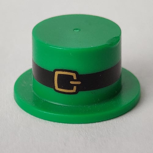 LEGO PART 3878pr0001 Top Hat with Black Belt and Gold Buckle Print ...