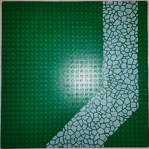 LEGO PART 4478pr0003 Baseplate 32 x 32 with 9-Stud Angled Driveway ...