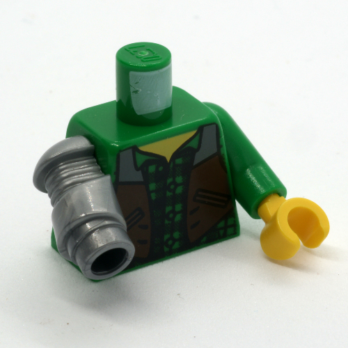 LEGO PART 63208pr2125 Torso Checkered Shirt and Dark Brown Vest Print ...