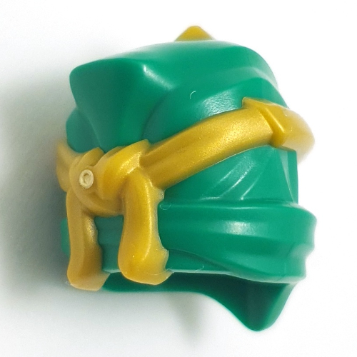 LEGO PART 7554pat0001 Wrap with Forehead Ridge with Gold 3 Point Emblem ...