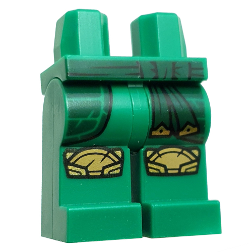 LEGO PART 970c31pr9741 Hips and Green Legs with Dark Green Robe and ...