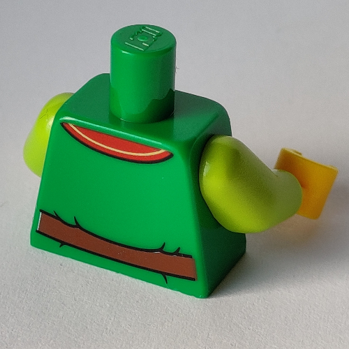 LEGO PART 973c18h01pr0002 Torso Jacket with Large Rounded Red Collar ...