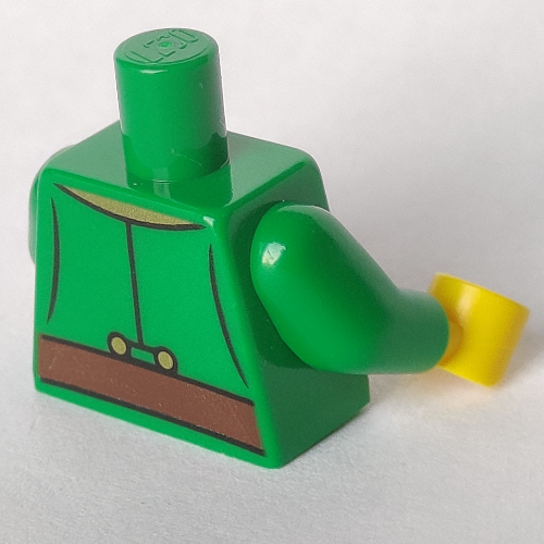 LEGO PART 973c31h01pr2828 Torso Open Pirate Jacket Gold Trim over ...