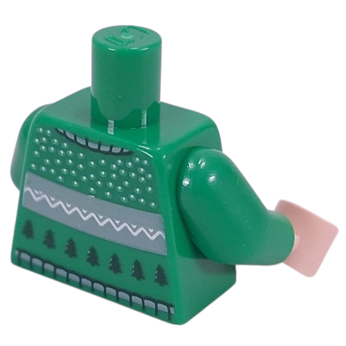 LEGO PART 973c31h02pr0004 Torso, Christmas Sweater with Mandrake with ...