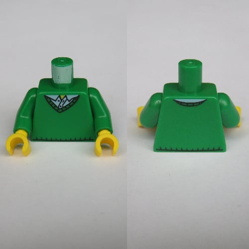 LEGO PART 973c31h01pr1617 Torso Sweater V-Neck over Button Down Blue ...