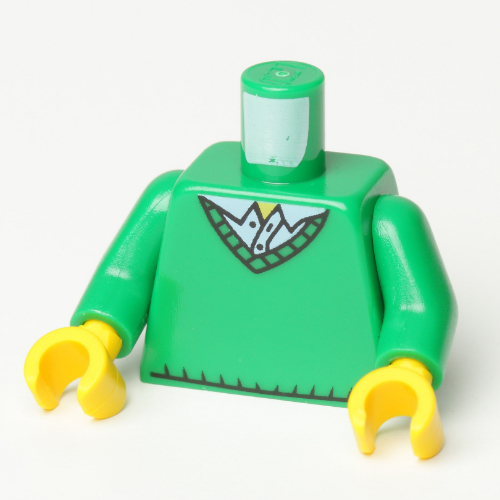 LEGO PART 973c31h01pr1617 Torso Sweater V-Neck over Button Down Blue ...