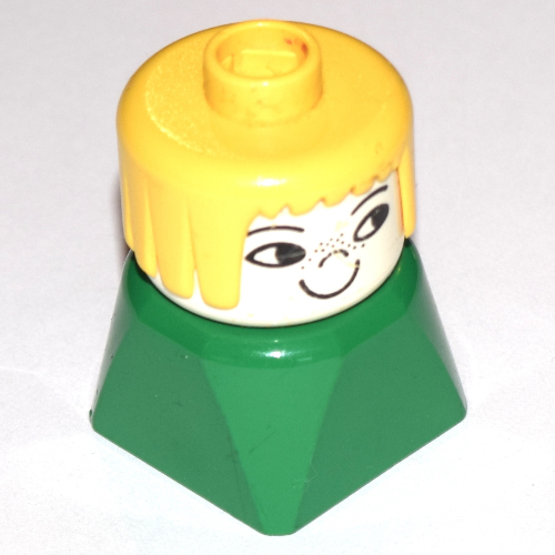 LEGO PART dupfig0012pr0002 Duplo 2 x 2 x 2 Figure Brick Early, Straight ...