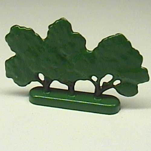 LEGO PART upn0394 Plant, Tree Flat Bush painted with hollow base ...