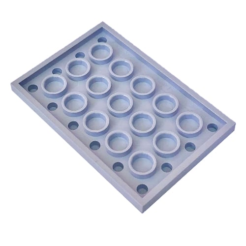 LEGO PART 6180 Plate Special 4 x 6 with Studs on 3 Edges | Rebrickable ...