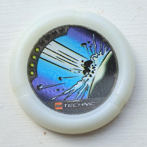 LEGO PART 32171pr0057 Large Figure Throwing Disk, Flare and Spark, 4 ...