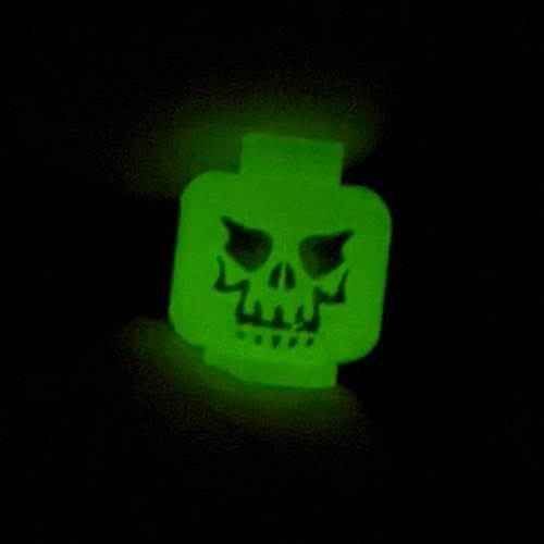 LEGO PART 3626bpr0190 Minifig Head Skeleton, Evil Skull Print ...
