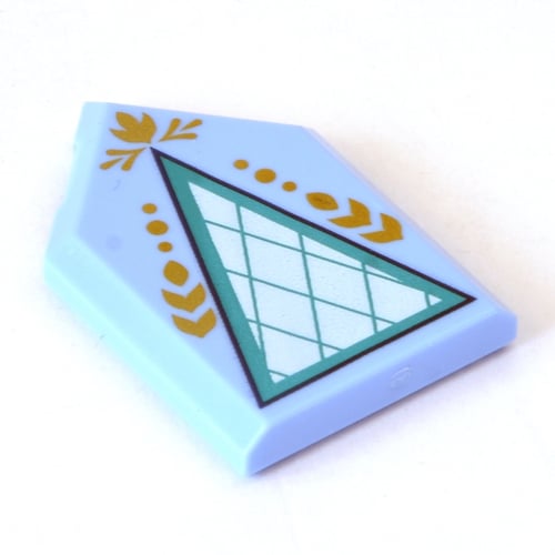 LEGO PART 22385pr0108 Tile Special 2 x 3 Pentagonal with Triangle ...