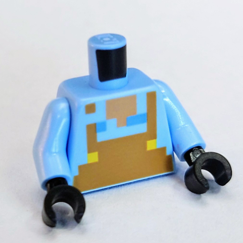 LEGO PART 973c29h03pr6881 Torso, Minecraft Pixelated Medium Nougat ...