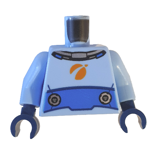 LEGO PART 973c29h05pr4763 Torso Space Suit, Orange Mars Exploration ...