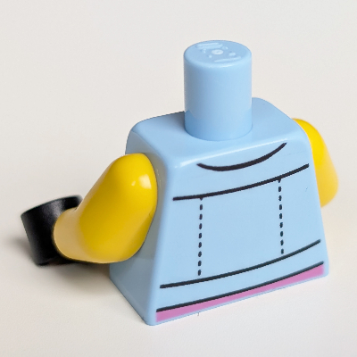 LEGO PART 973c01h03pr9999 Torso, Jacket, White Shirt, Dark Pink Trim ...