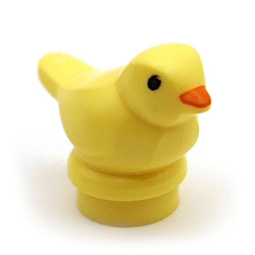 LEGO PART 41835pr0003 Animal, Bird, Small with Orange Beak, Black Eyes ...