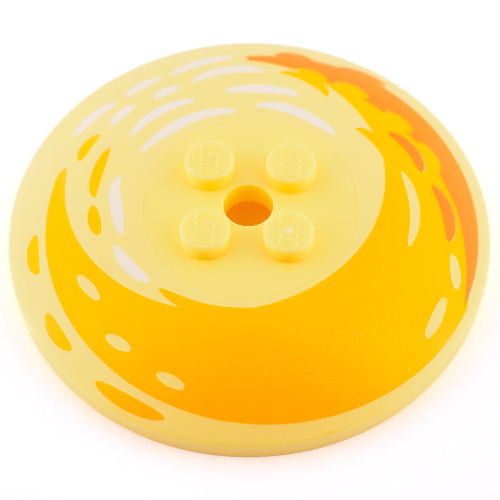 LEGO PART 44375bpr0013 Dish 6 x 6 Inverted (Radar) with Solid Studs ...