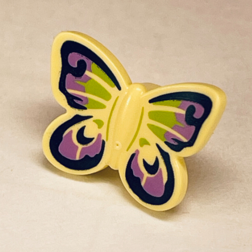 LEGO PART 80674pr0002 Insect, Butterfly with Lavender/Lime Colors ...