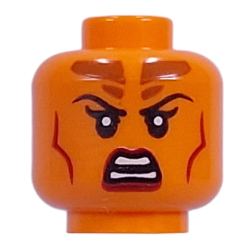 LEGO PART 28621pr4385 Minifig Head Tiefling Sorcerer, Thin Black ...