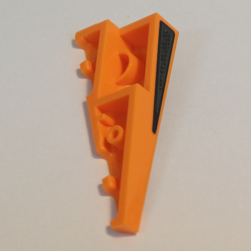LEGO PART 3504pr0005 Wedge Sloped 2 x 5 Left with Black Air Vent print ...