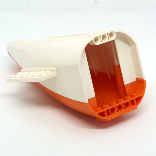 LEGO PART 54701c03 Aircraft Fuselage Curved Aft Section with White Top ...
