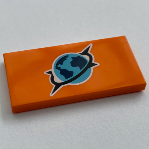 LEGO PART 87079pr0303 Tile 2 x 4 with Arctic Explorers Symbol print ...