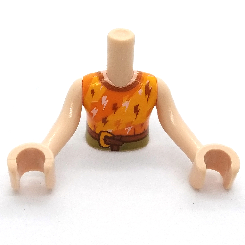 LEGO PART 92456c01pr0337 Minidoll Torso Girl Bright Orange Top, White ...