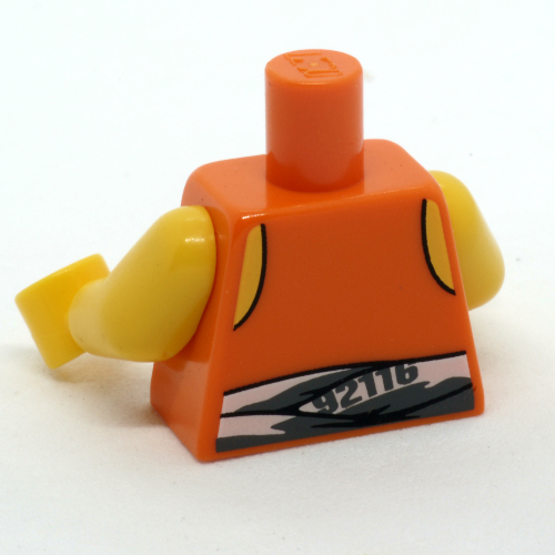 LEGO PART 973c01h01pr3210 Torso Tank Top with White Shirt Tied Around ...
