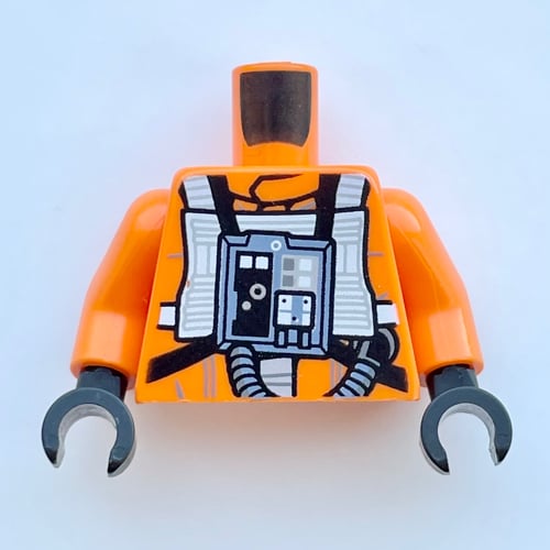 LEGO PART 973c34h03pr5436 Torso Rebel Pilot with White Flight Suit ...