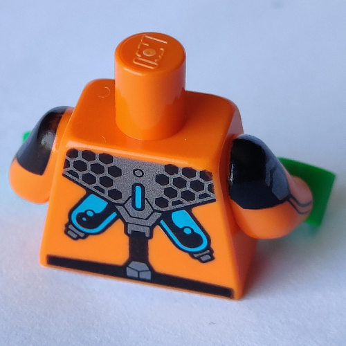 LEGO PART 973c34h06pr9999 Torso Space Suit with Pearl Titanium Panel ...