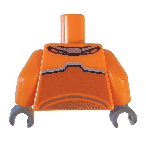 LEGO PART 973c34h12pr4712 Torso Space Suit, with Dark Bluish Gray ...