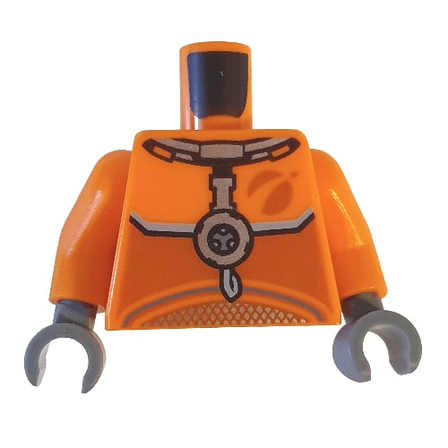 LEGO PART 973c34h12pr4712 Torso Space Suit, with Dark Bluish Gray ...