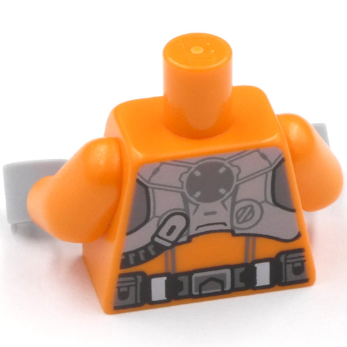 LEGO PART 973c34h14pr0001 Torso Space Suit, Utility Belt, Light Bluish ...