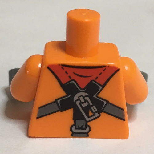 LEGO PART 973c34h12pr2351 Torso Jacket with Safety Harness and ...