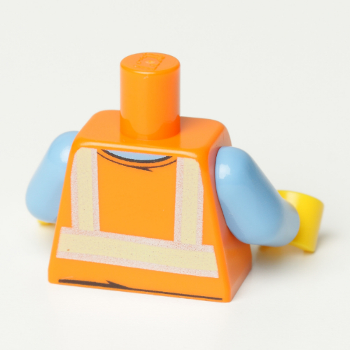 LEGO PART 973c32h01pr2998 Torso Safety Vest with Reflective Stripes ...