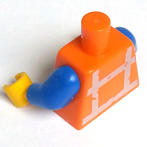 LEGO PART 973c28h01pr4511 Torso Safety Vest with Reflective Worn ...